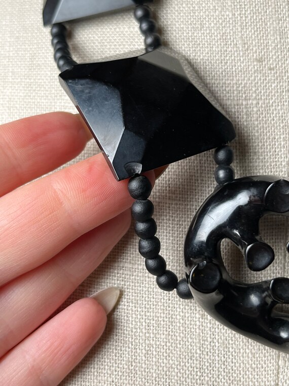 Antique Whitby Jet Necklace | Victorian Jewelry - Gem