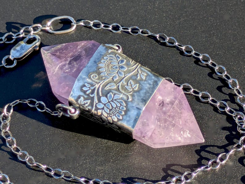 Lotus Flowers - Hand Forged Sterling Silver Double Terminated Veracruz ...