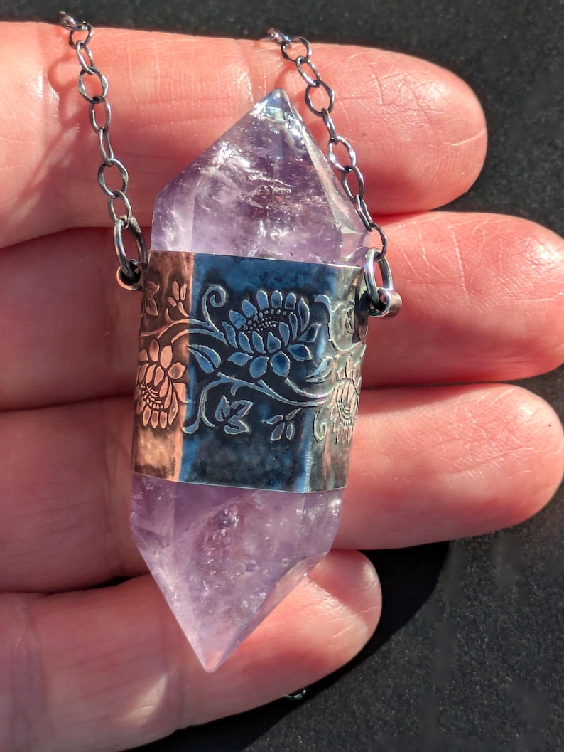 Lotus Flowers - Hand Forged Sterling Silver Double Terminated Veracruz ...