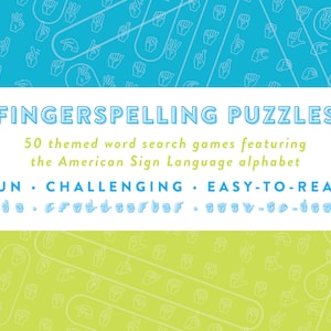 ASL Word Search Puzzles — Vol. 1, American Sign Language Printable ...