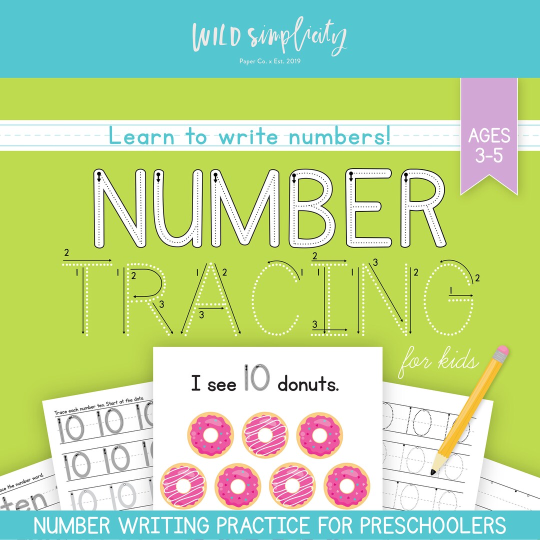 Number Tracing Worksheets | 105 Printable Handwriting Practice Pdfs ...