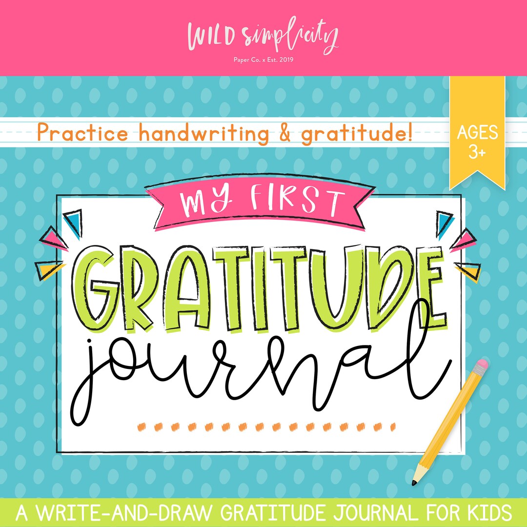 My First Gratitude Journal | 20 Printable Handwriting Practice Pdfs ...