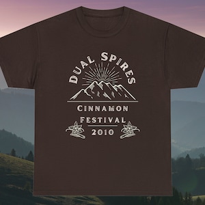 Dual Spires Cinnamon Festival Vintage Style Shirt: Psych TV Show Fandom ...