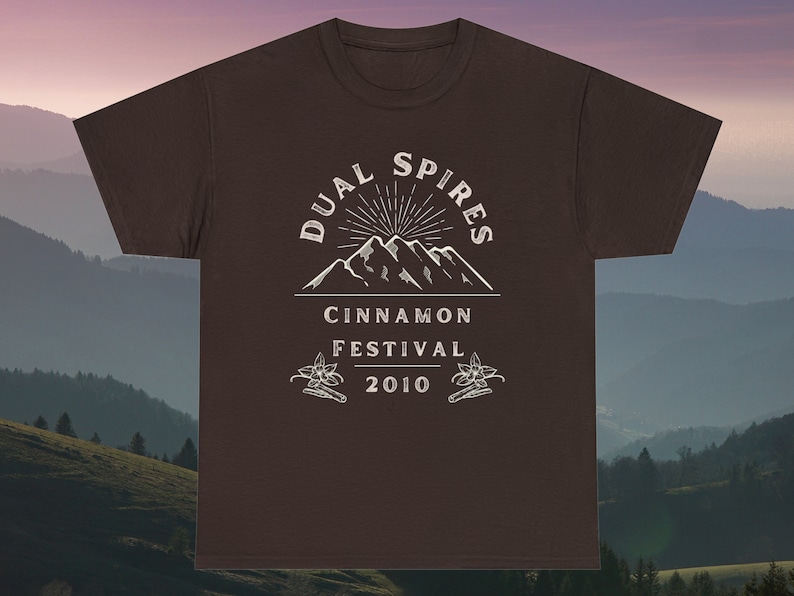 Dual Spires Cinnamon Festival Vintage Style Shirt: Psych TV Show Fandom ...