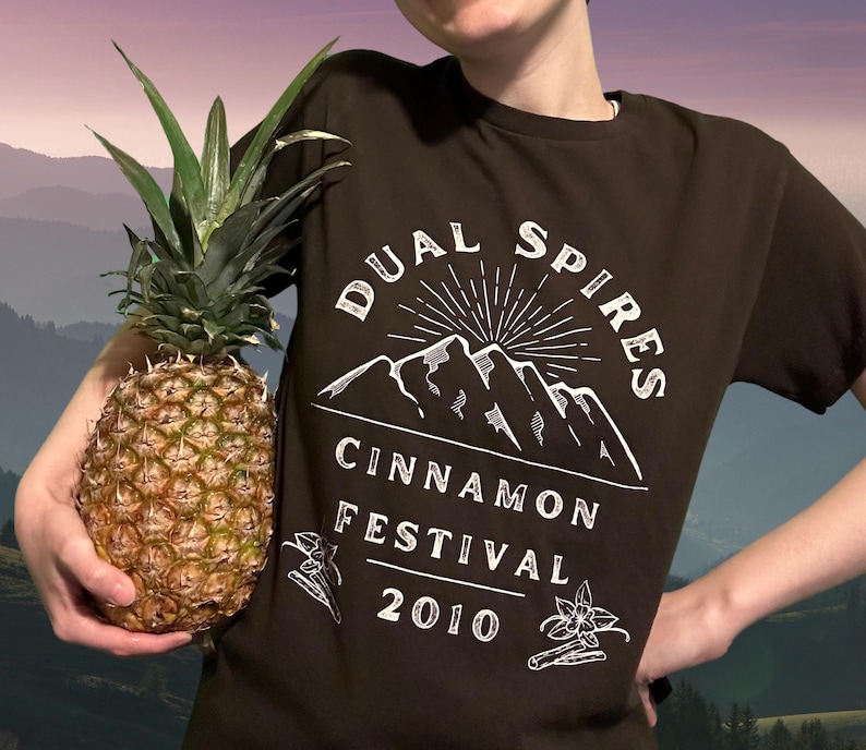 Dual Spires Cinnamon Festival Vintage Style Shirt: Psych TV Show Fandom ...