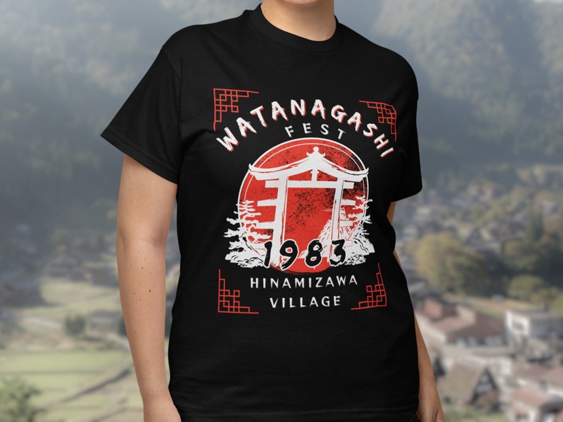 Higurashi Watanagashi Festival T-shirt: Vintage Anime Horror Tee ...