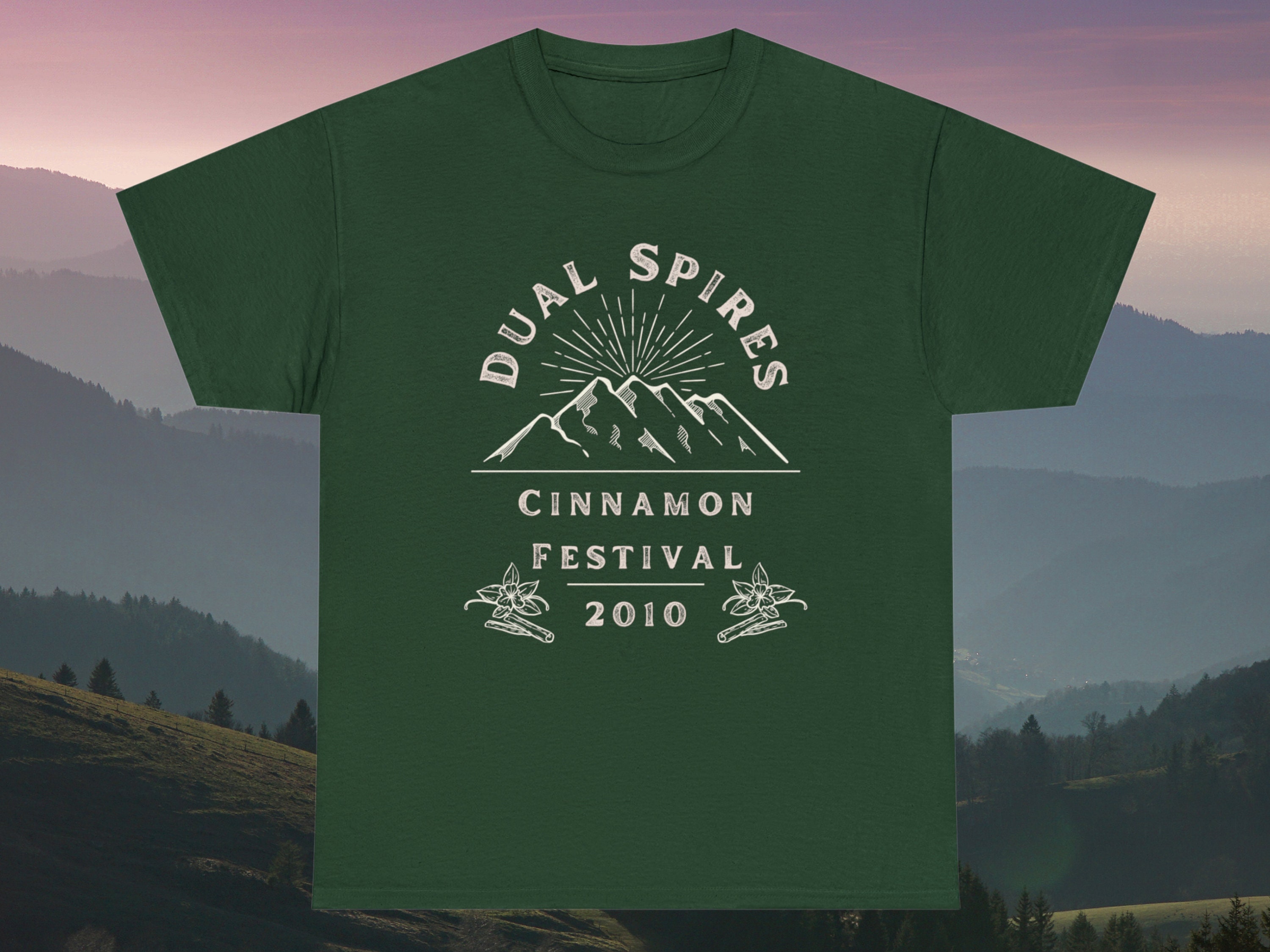 Dual Spires Cinnamon Festival Vintage Style Shirt: Psych TV Show Fandom ...