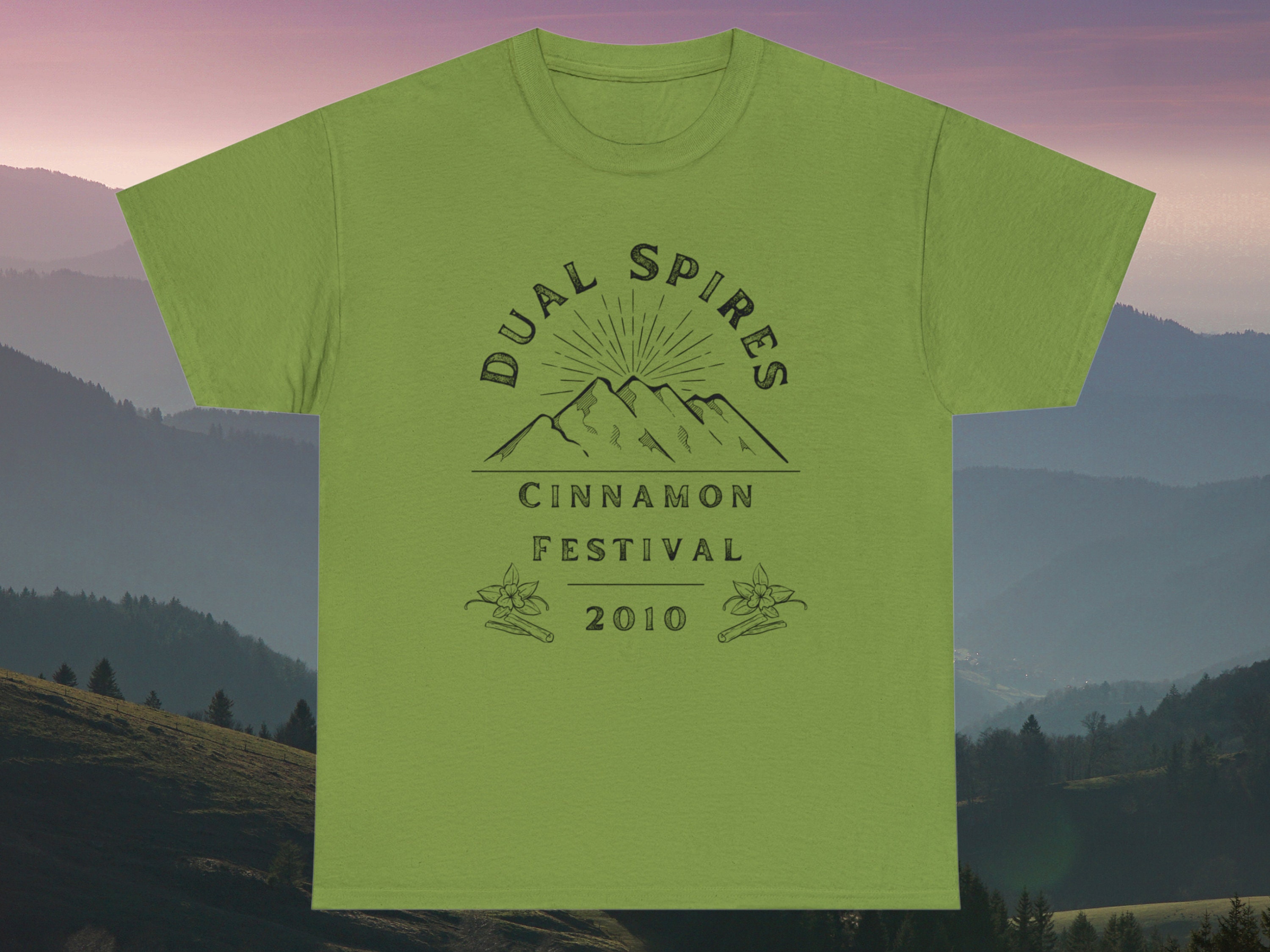 Dual Spires Cinnamon Festival Vintage Style Shirt: Psych TV Show Fandom ...