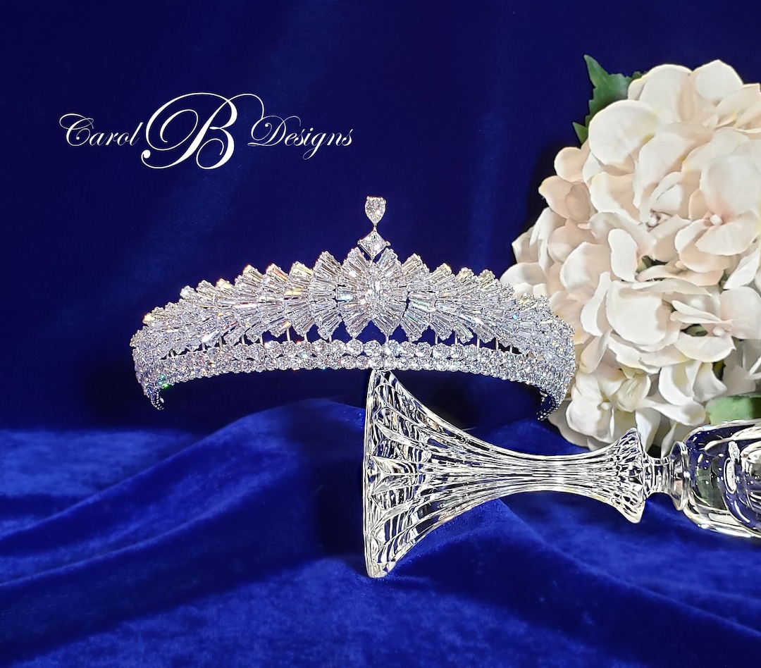 Bridal Tiara, ROYAL PRINCESS Wedding Crown, Quinceanera Tiara, Royal ...