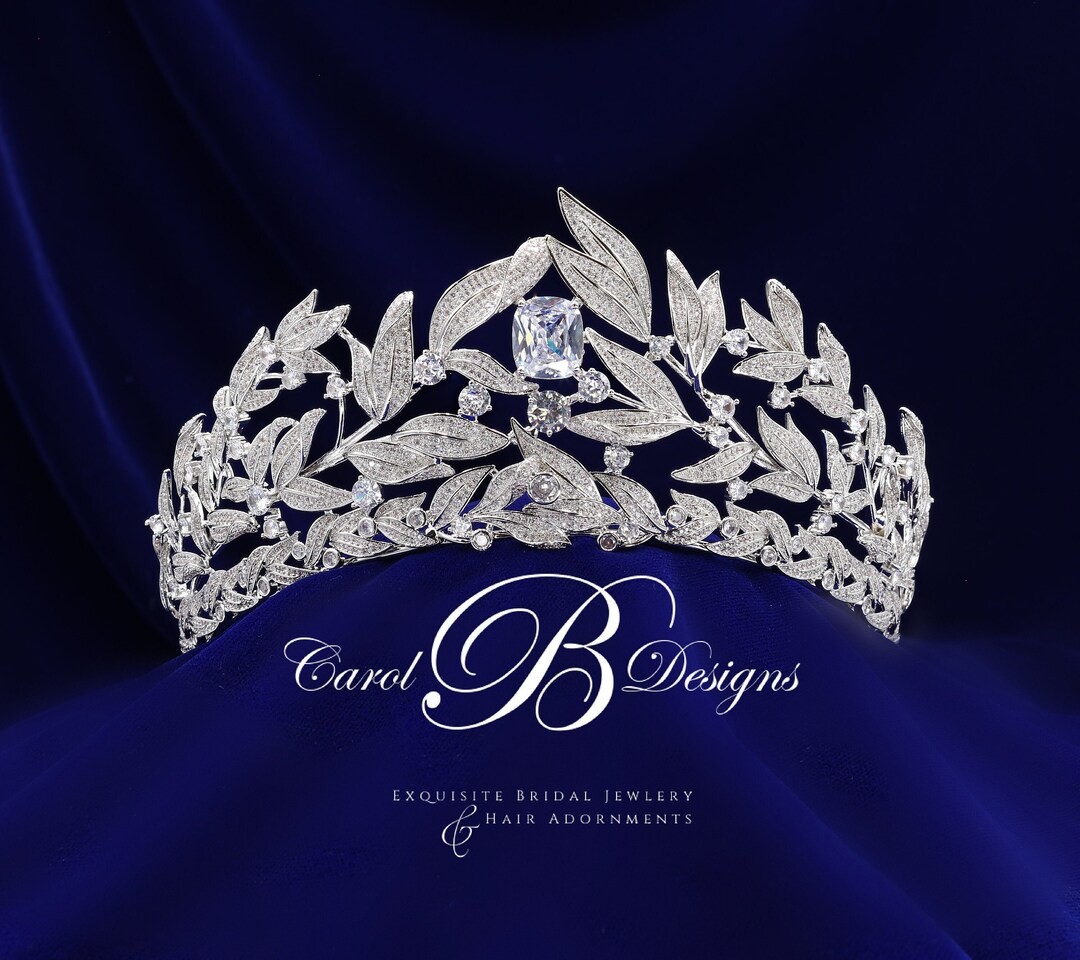 Bridal Tiara, ATHENA Wedding Tiara, Bridal Crown, Wedding Crown, Laurel ...