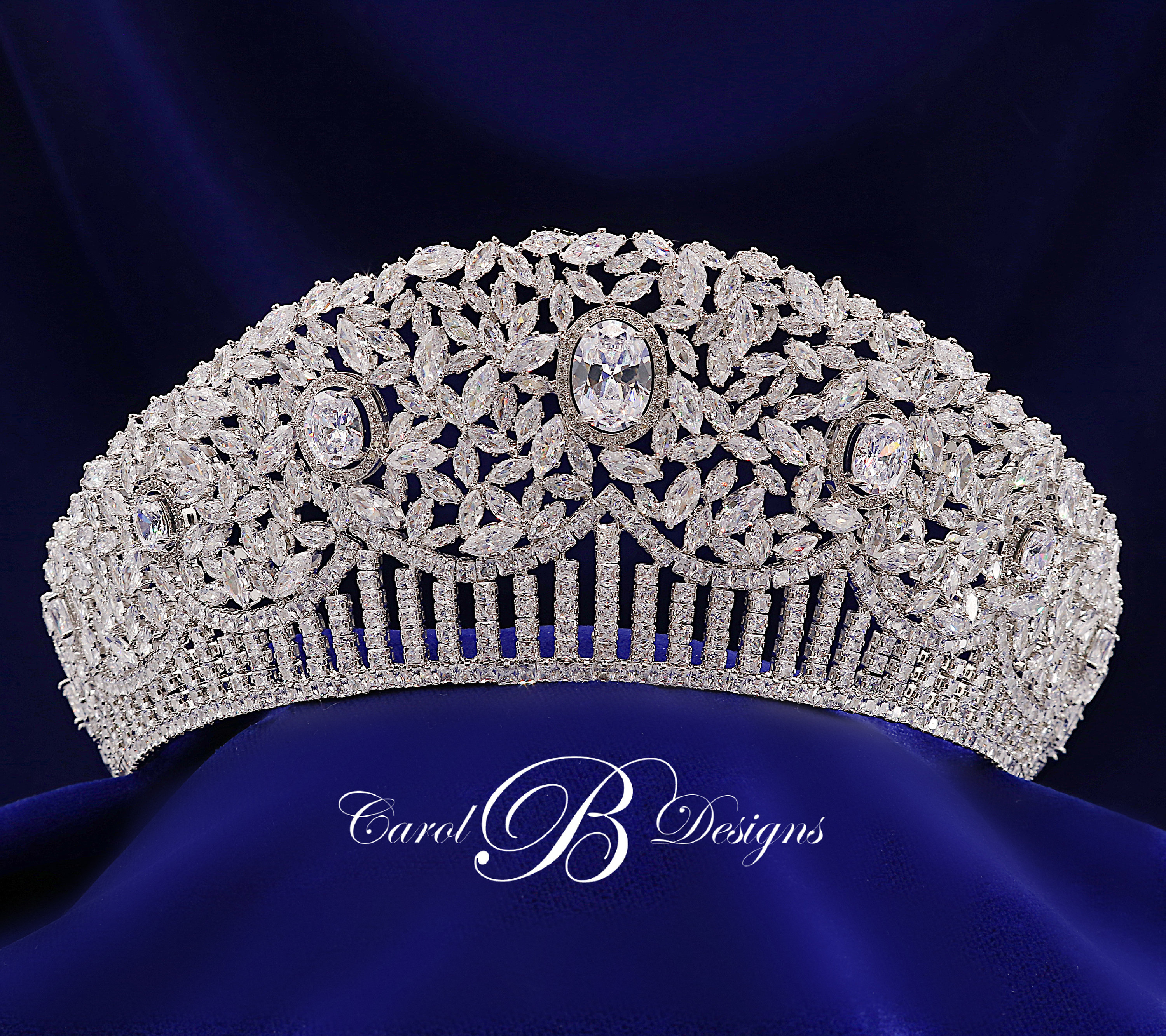 Bridal Tiara, LADY CELESTE Royal Crown, Wedding Tiara - Etsy