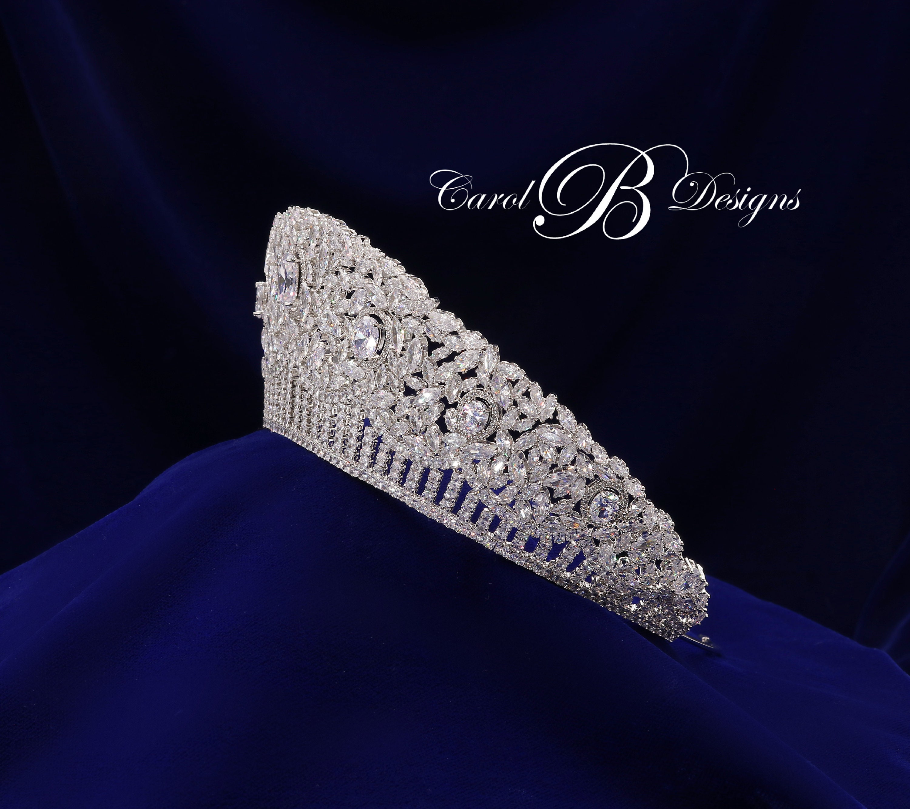 Bridal Tiara, LADY CELESTE Royal Crown, Wedding Tiara - Etsy