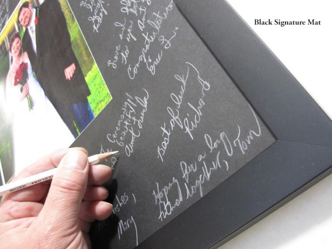 20x24 Signature Mat WITH Wood Frame for Your Wedding or Event 8446 - Etsy