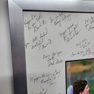 20x24 Signature Mat Kit WITH Frame. Silver, White or Black Signature ...