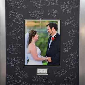 20x24 Signature Mat Kit WITH Frame. Silver, White or Black Signature ...