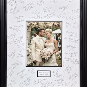 16x20 Signature Mat Kit WITH Frame. Silver, Gold, White and Black ...