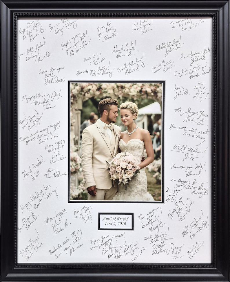 16x20 Signature Mat Kit WITH Frame. Silver, Gold, White and Black ...
