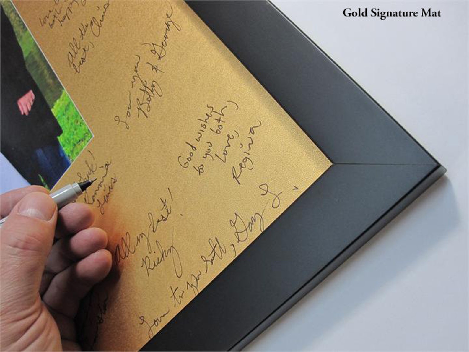 20x24 Signature Mat WITH Wood Frame for Your Wedding or - Etsy