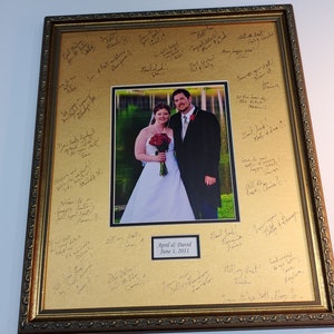 16x20 Signature Mat Kit WITH Frame. Silver, Gold, White and Black ...