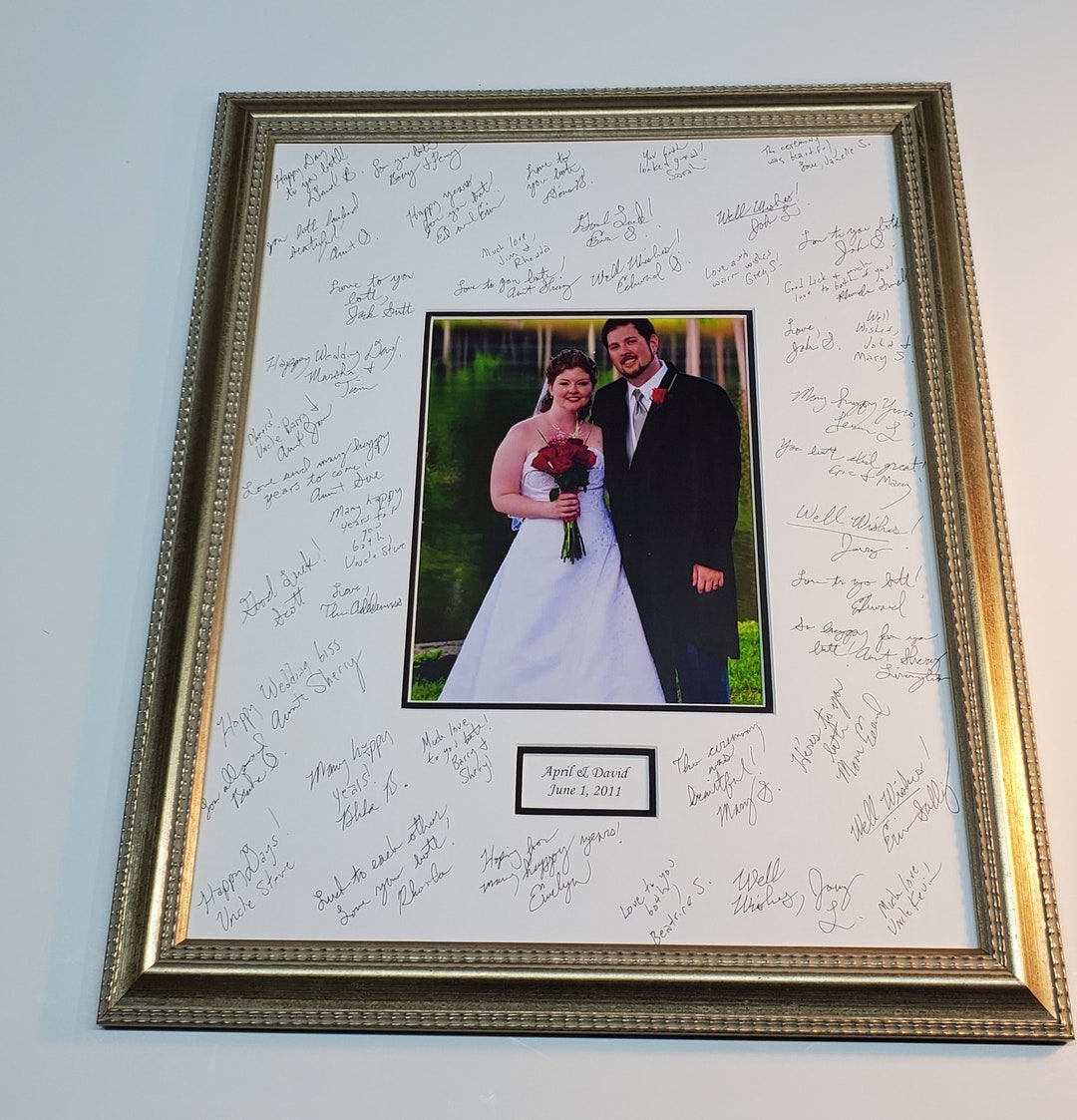 24x36 Signature Mat Kit WITH Frame. Silver, Gold, White and Black ...