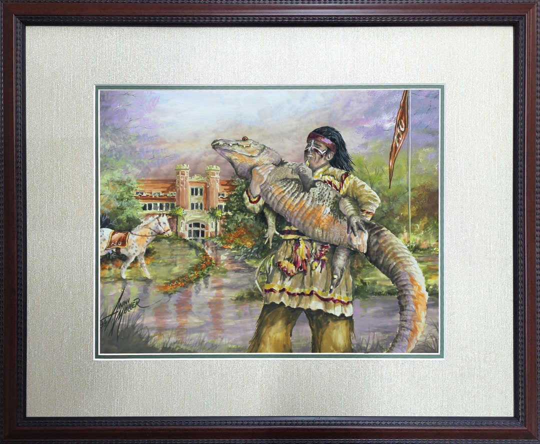 FSU Florida Gators Original Painting by Anni Moller, Framed and Double ...
