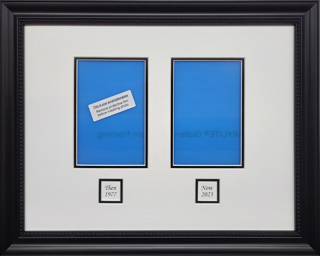 12x16 Signature Mat With Frame. White and Black Silver Mats ...