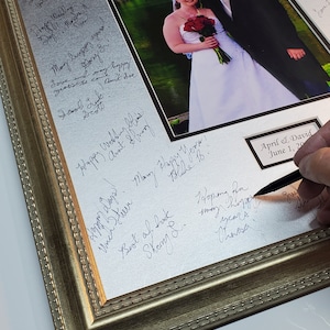 16x20 Signature Mat Kit WITH Frame. Silver, Gold, White and Black ...