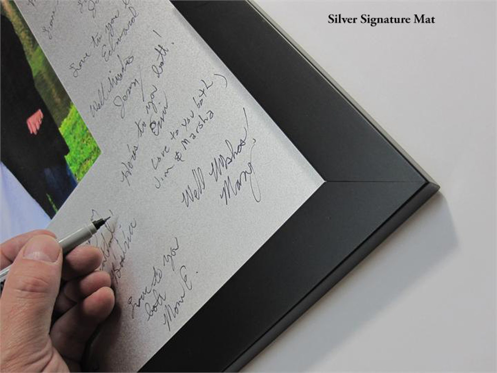 20x24 Signature Mat WITH Wood Frame for Your Wedding or - Etsy