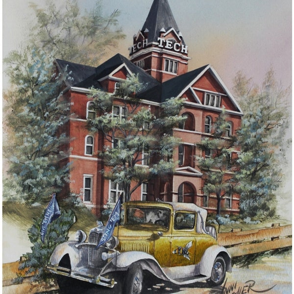 Georgia Tech Art - Etsy