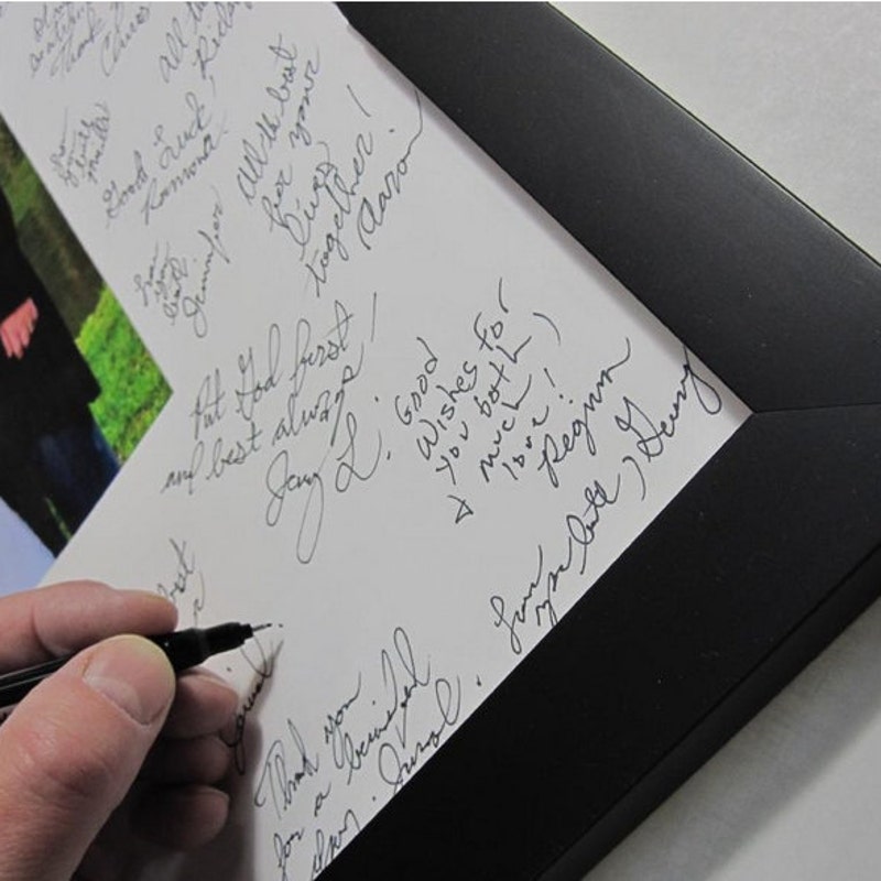 Guest Book Signature Frame - Etsy