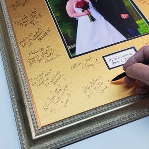 24x36 Signature Mat Kit WITH Frame. Silver, Gold, White and Black ...