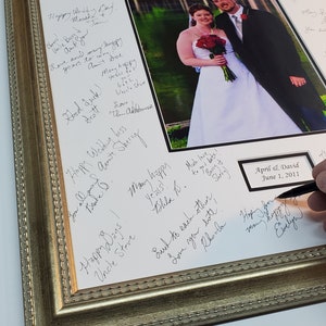 24x36 Signature Mat Kit WITH Frame. Silver, Gold, White and Black ...