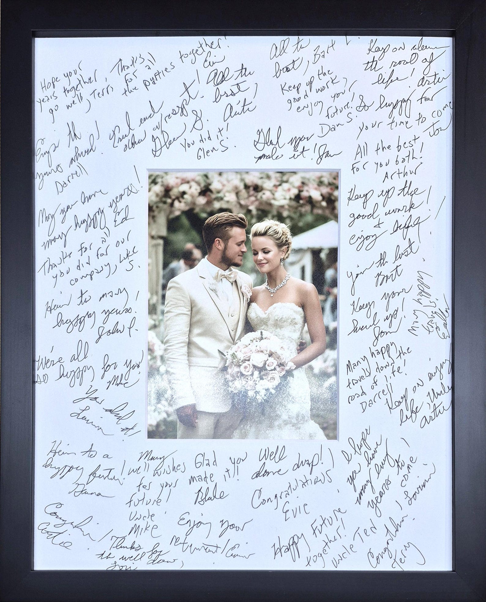 11x14 Signature Mat WITH Frame. White Mat. Cut for a 5x7 Photo Etsy Top ...