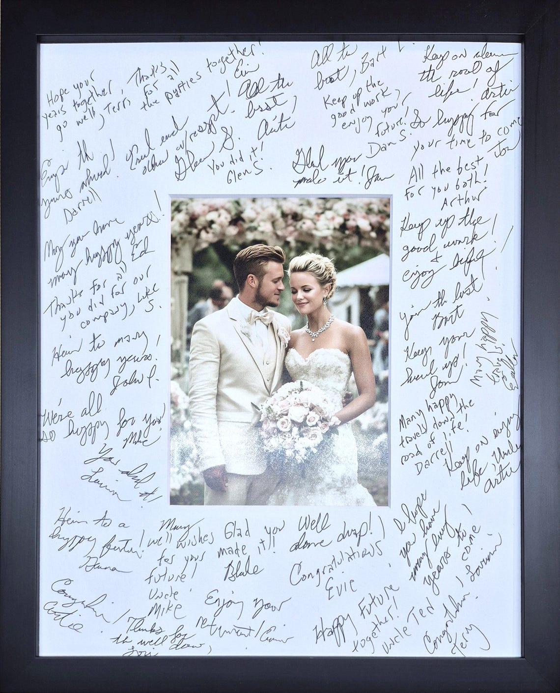 11x14 Signature Mat WITH Frame. White Mat. Cut for a 5x7 Photo Etsy Top ...