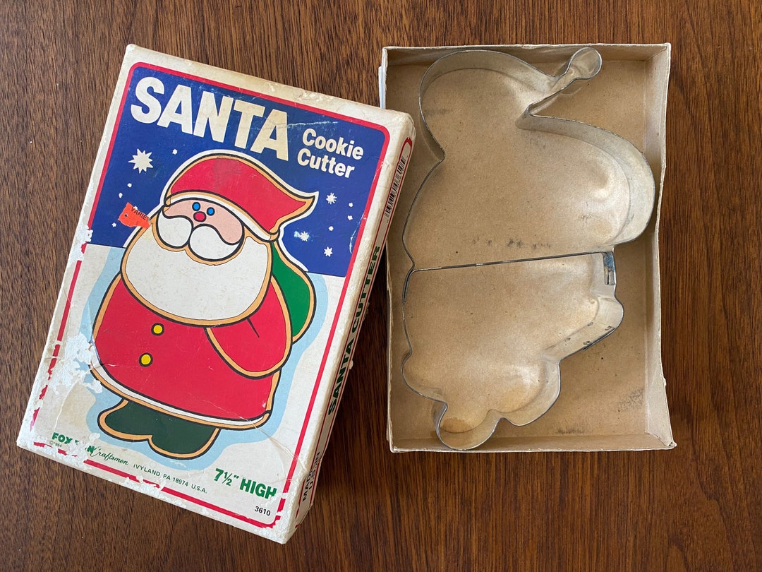 Large Metal Santa Vintage Cookie Cutter in Original Box by Fox Run - Etsy