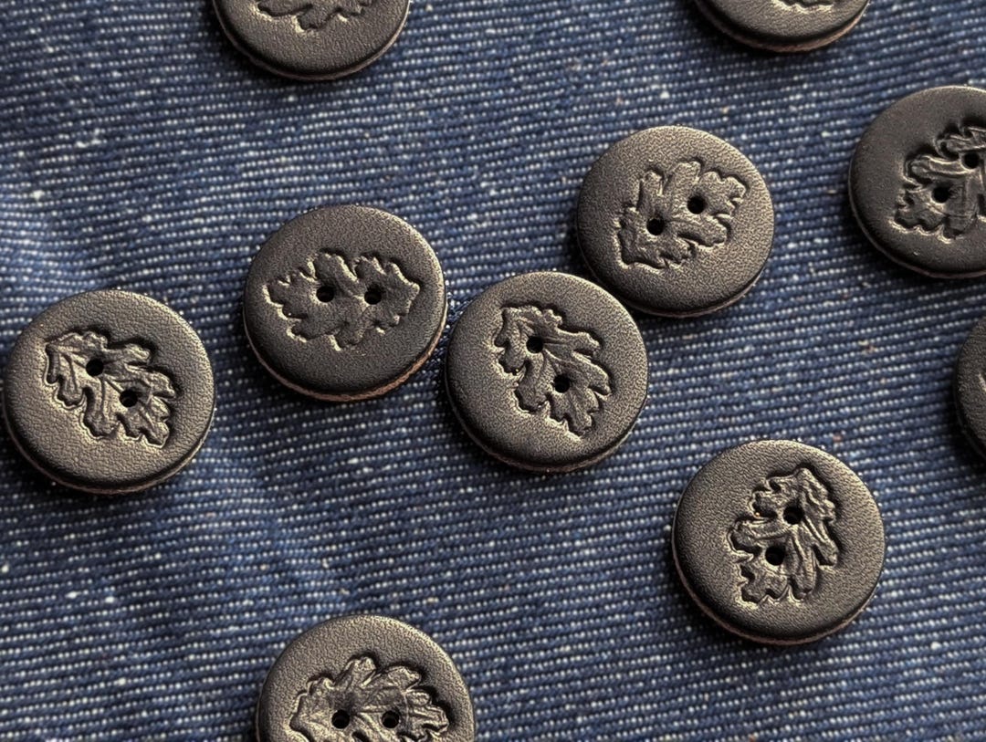 Leather Buttons - 24mm, 2 Pack | for Sweater Cardigan Blazer Coat ...