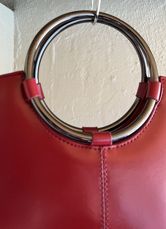 Daniela Moda Vintage Geniune Leather Red Handbag - Gem