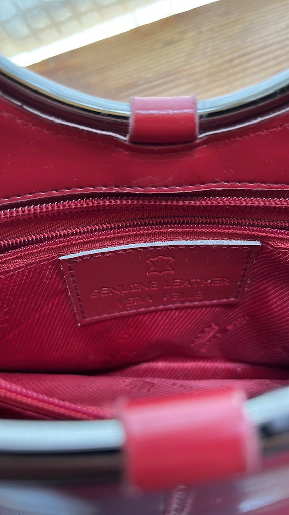 Daniela Moda Vintage Geniune Leather Red Handbag - Gem