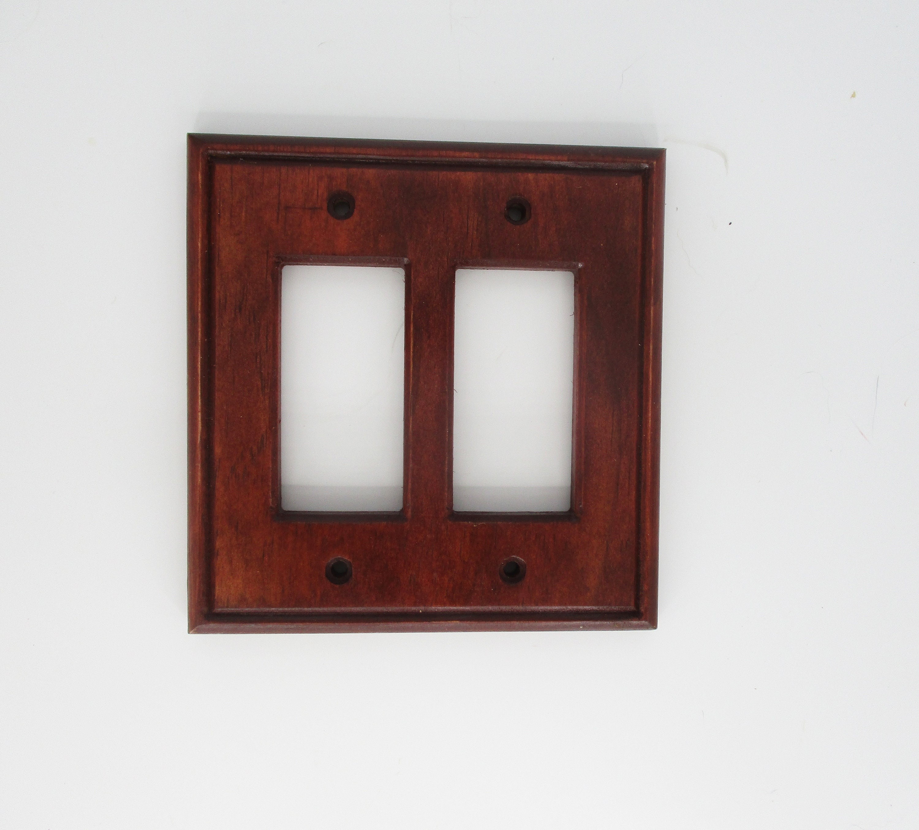 Wooden GFCI Rocker Double block Light Switch or Power Outlet | Etsy