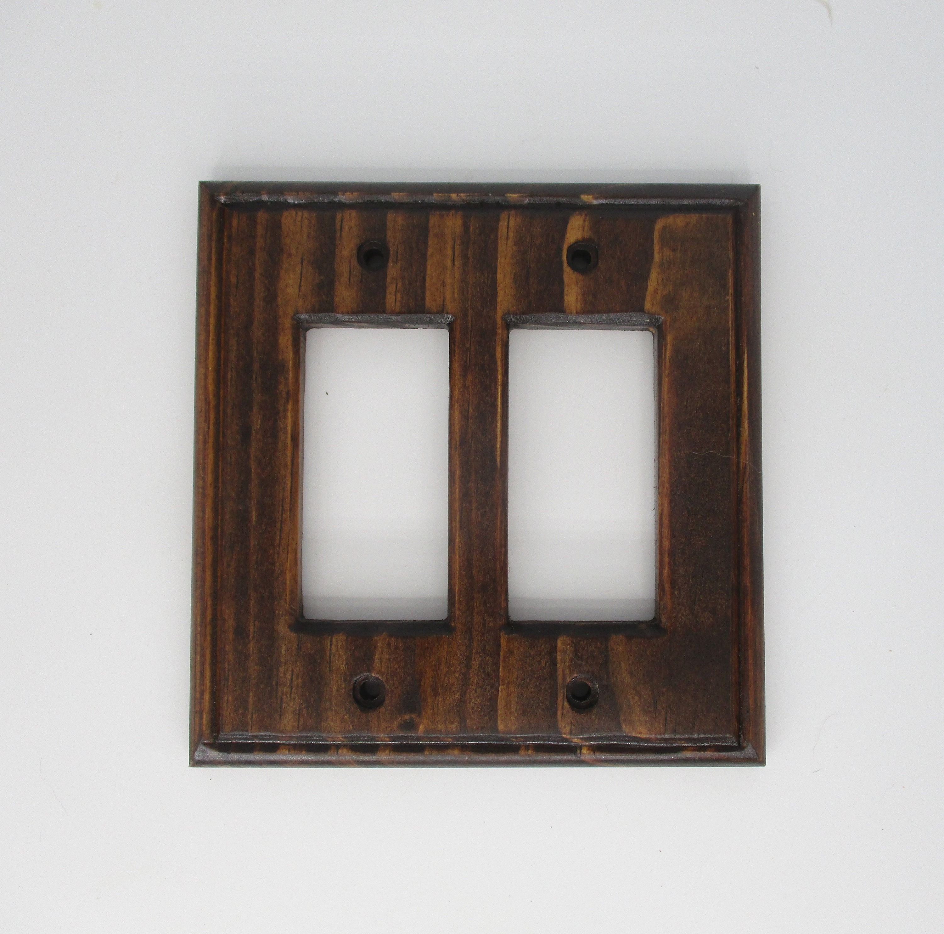 Wooden GFCI Rocker Double block Light Switch or Power Outlet | Etsy