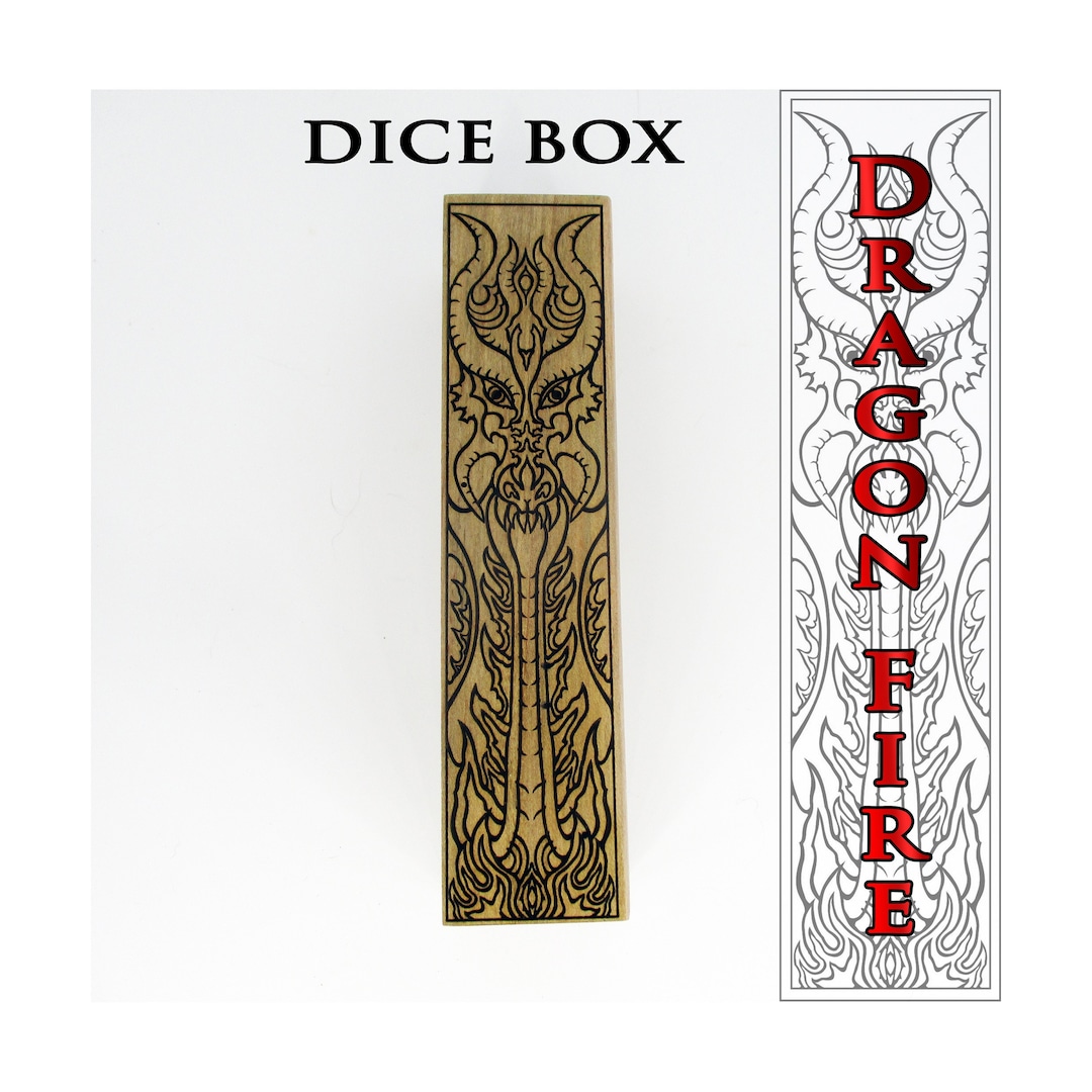 Dice Box - Dragon Fire - RPG, Dungeons and Dragons, D&D, Dnd ...