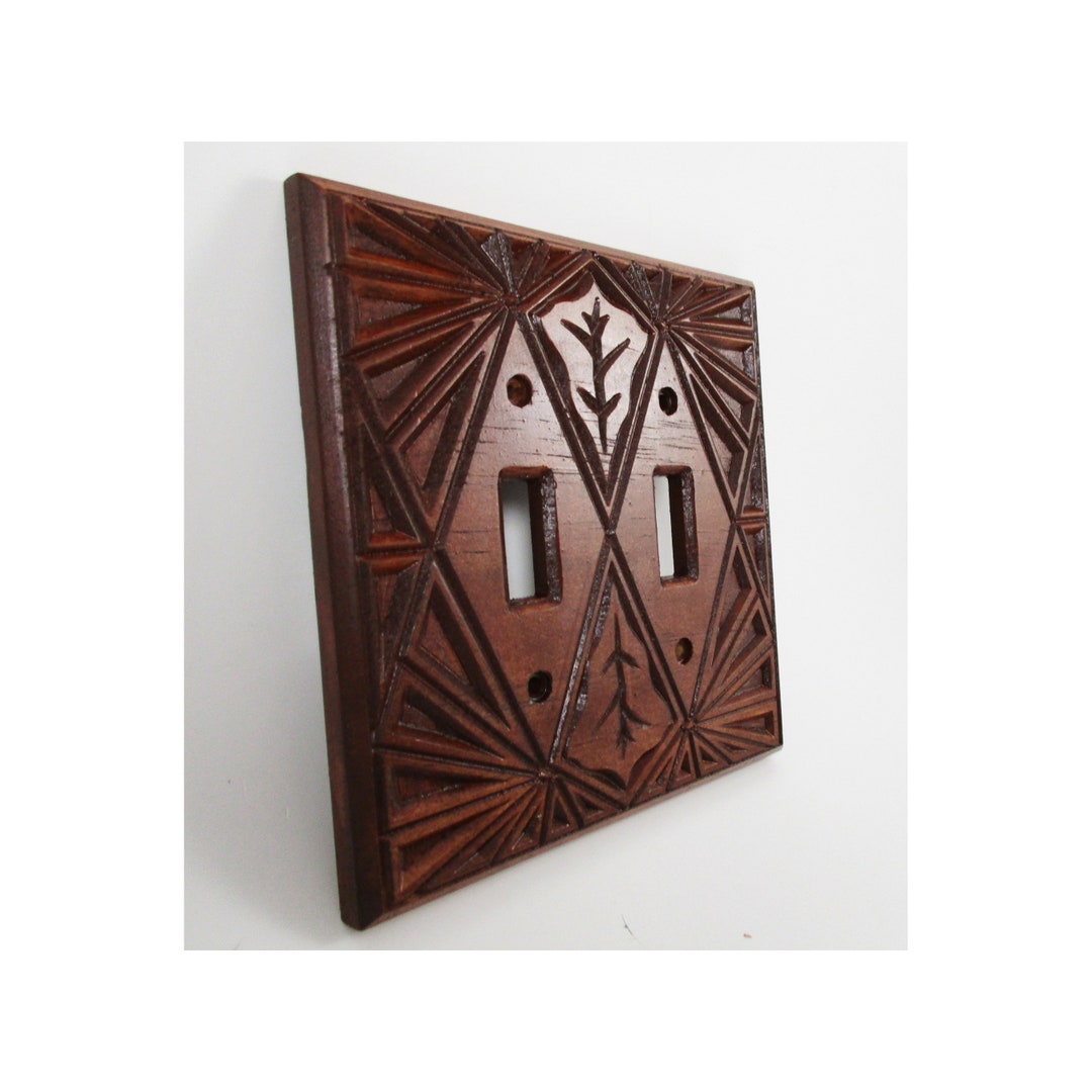 Diamond Thorn Leaf Double Light Switch Cover Plate - Etsy