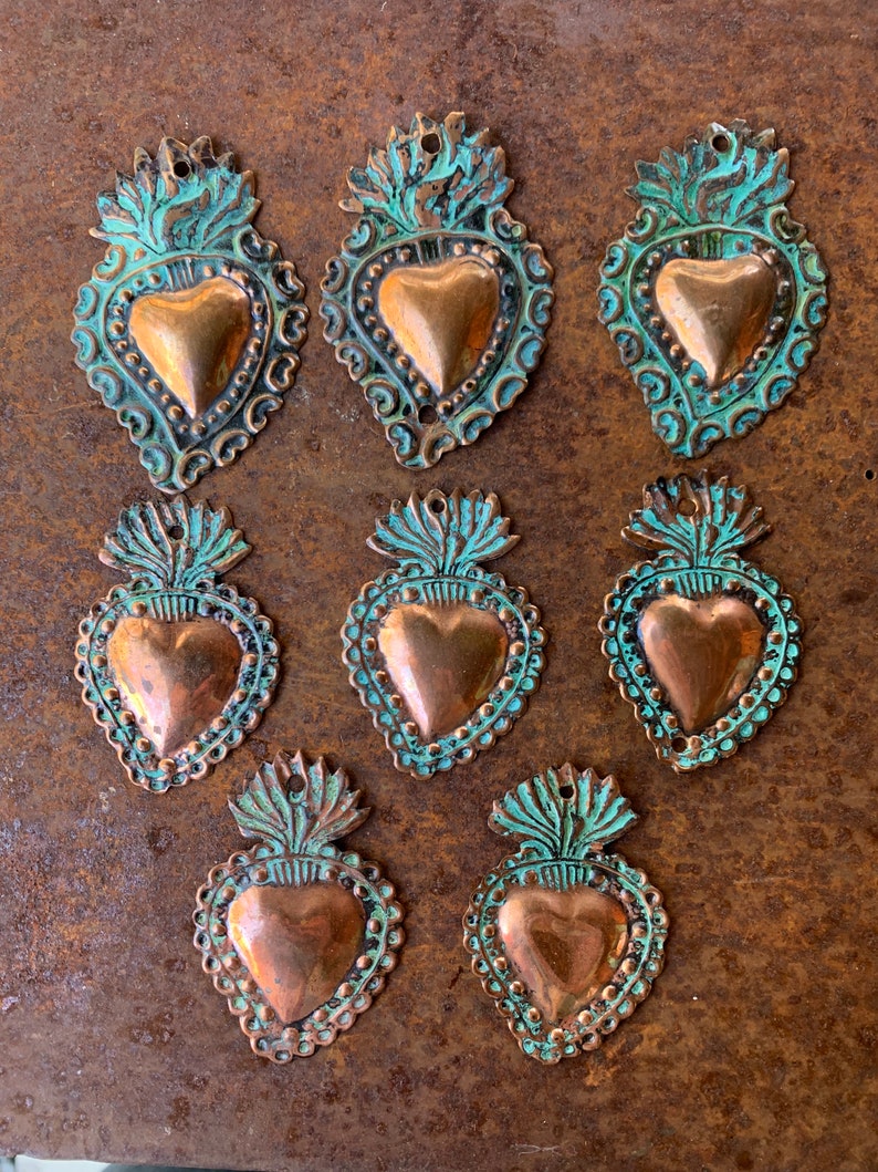 Seconds Sale 8 Sacred Heart Milagros - Etsy