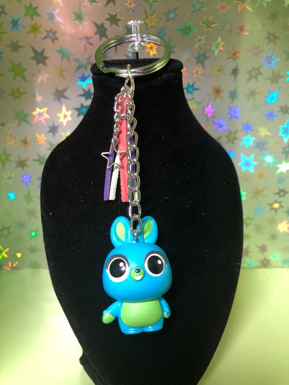 Blue Bunny Keychain | Etsy