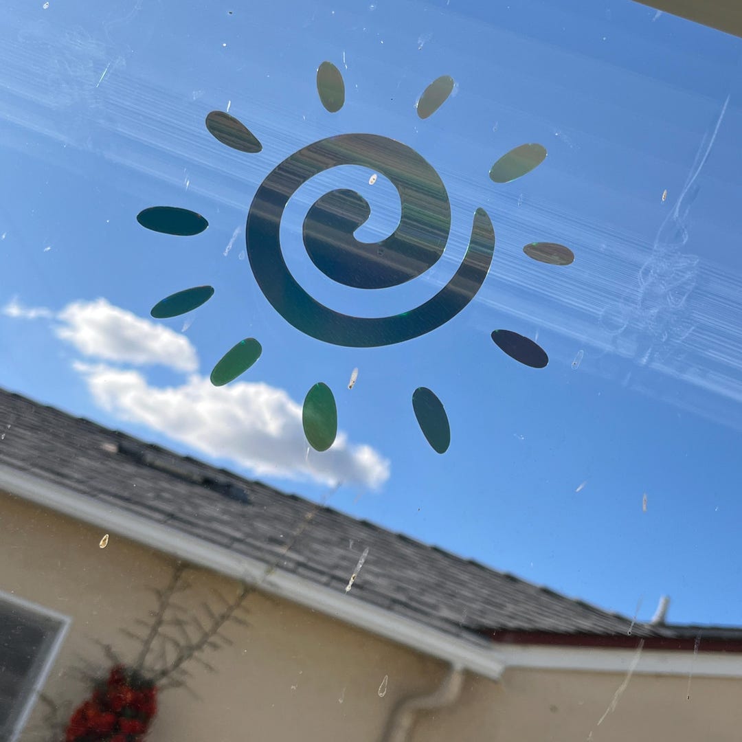 Unique IRRIDESCENT SWIRL DECAL for Your House Window or Wall, Car ...