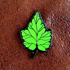 Leaf Enamel Pin - Etsy