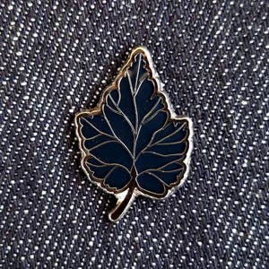 Leaf Enamel Pin - Etsy