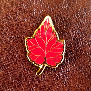 Leaf Enamel Pin - Etsy