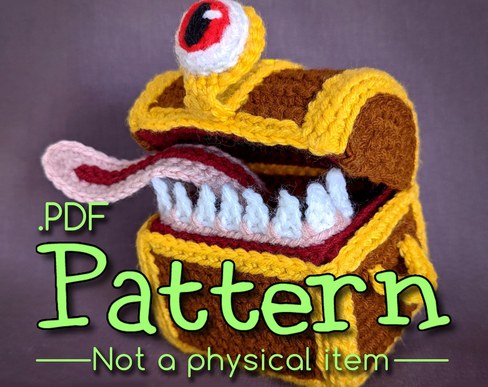 Mimic Chest Crochet Amigurumi Pattern - Etsy
