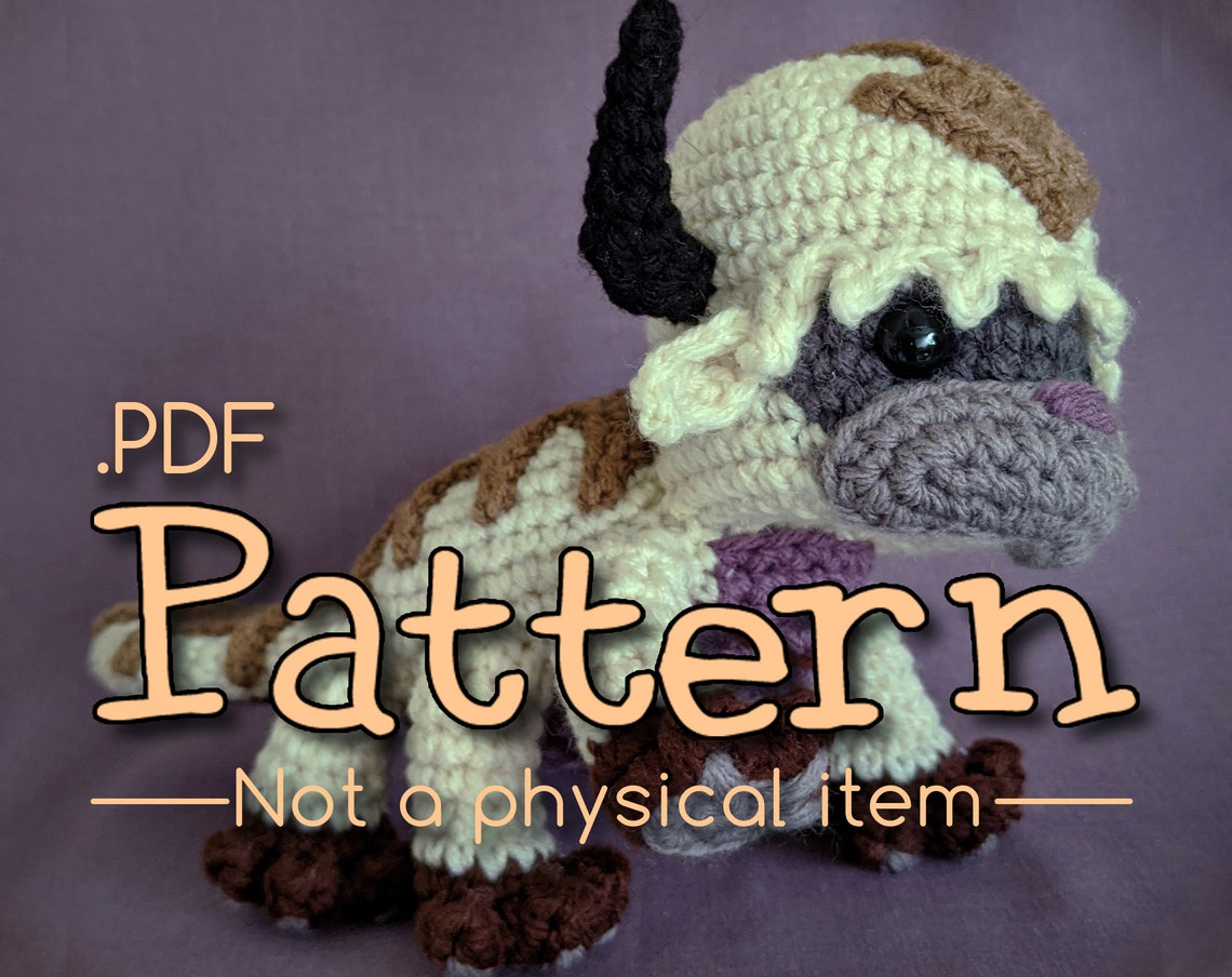 Flying Bison Crochet Amigurumi Pattern - Etsy